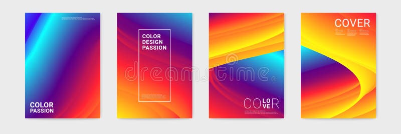 Cover Design with Abstract Background Colors Stock Vector ...