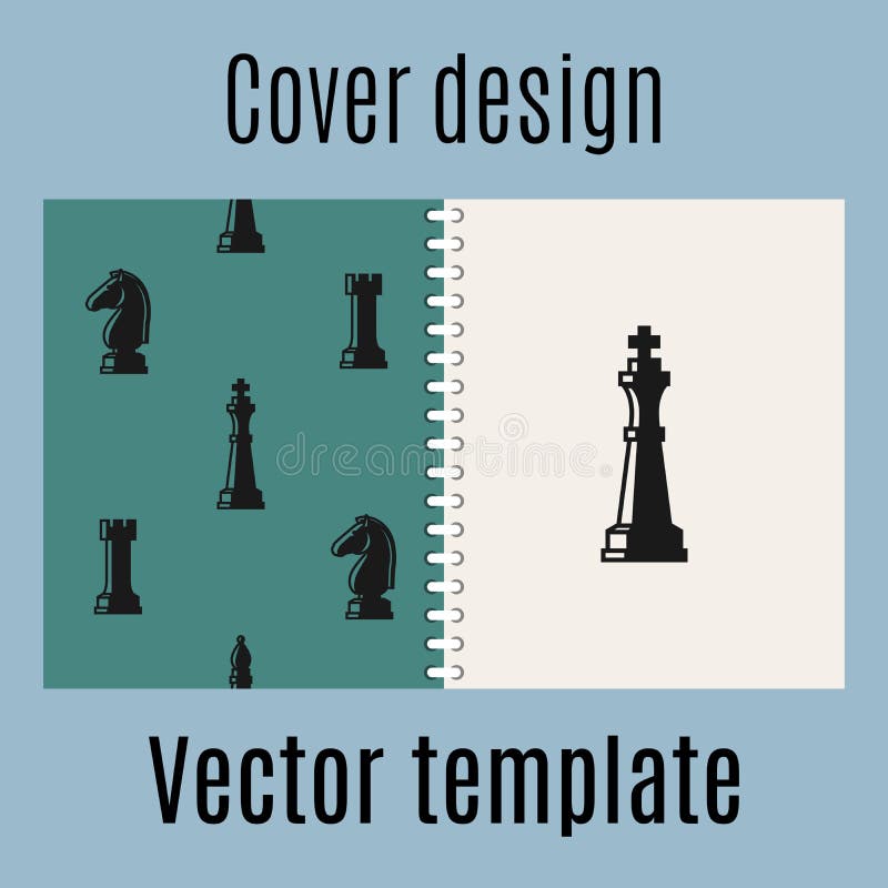Cover Design with Chess Pattern Stock Vector - Illustration of figure ...
