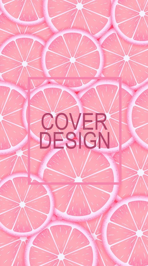 Cover Design with Citrus Products Stock Vector - Illustration of design ...