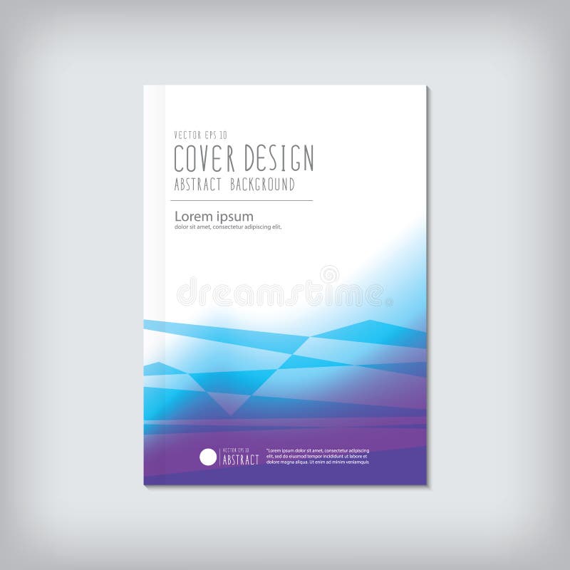 Cover Design with Colorful or Abstract Background Design Vector. Stock ...