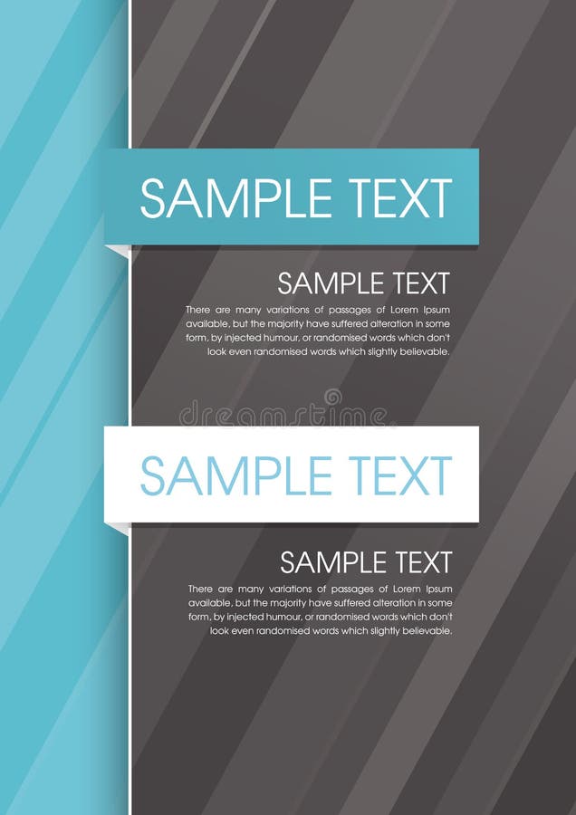 Cover Design with Movable Objects Stock Vector - Illustration of modern ...