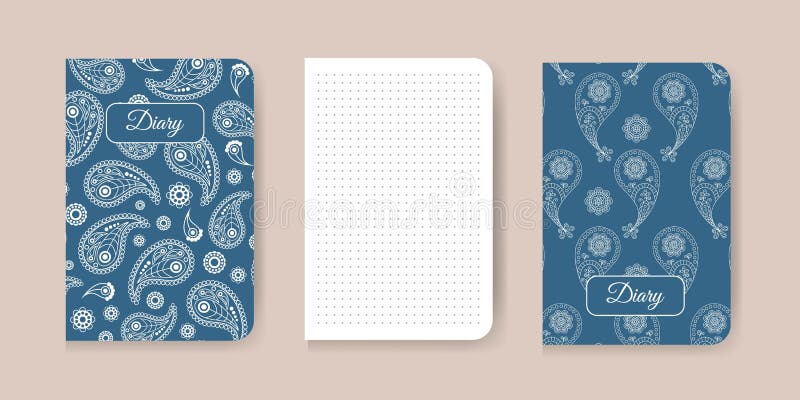 Cover Design for a Notebook, Diary with a Pattern Stock Vector ...