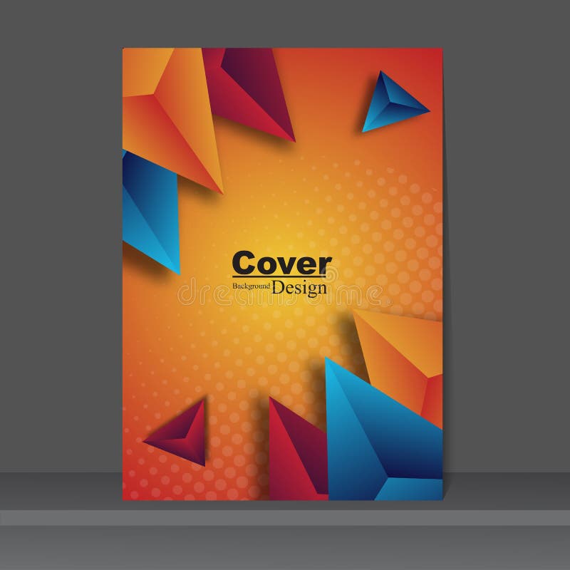Polygon Geometric Cover Design Template Copy Stock Vector ...