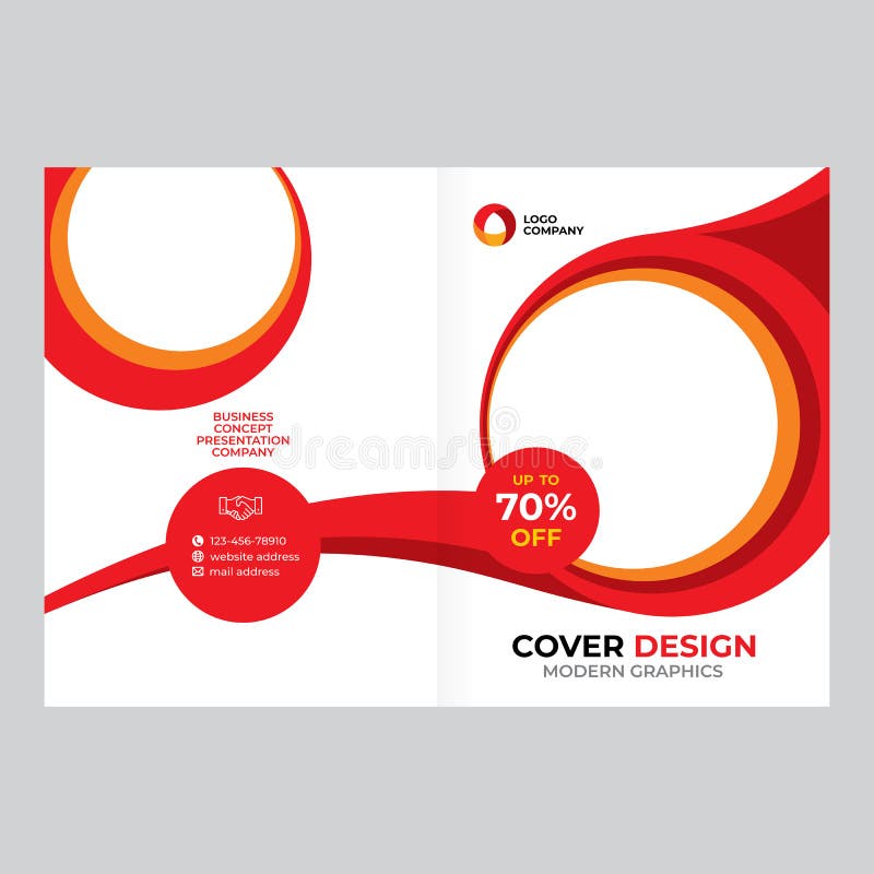 Cover Design for Product Presentation, Creative Layout of Booklet Cover ...