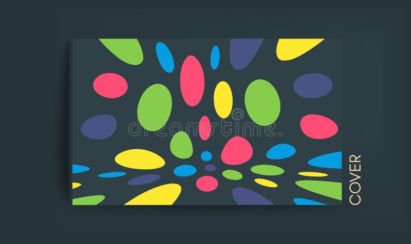 Cover Design Template. Abstract Background with Color Circles Stock ...