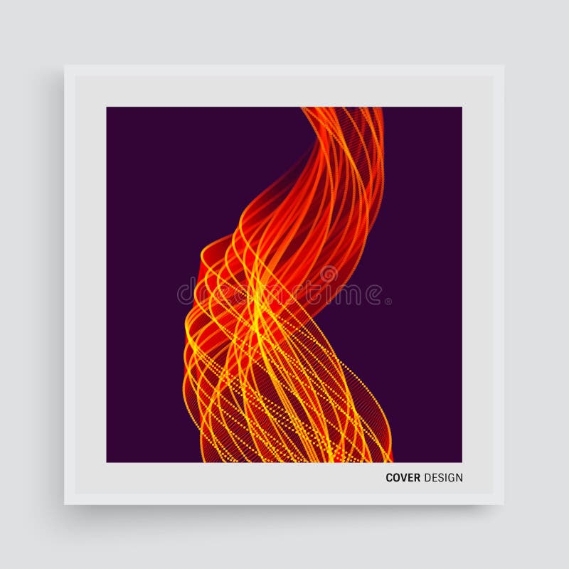 Cover Design Template. Flame Fire Background for Design and ...