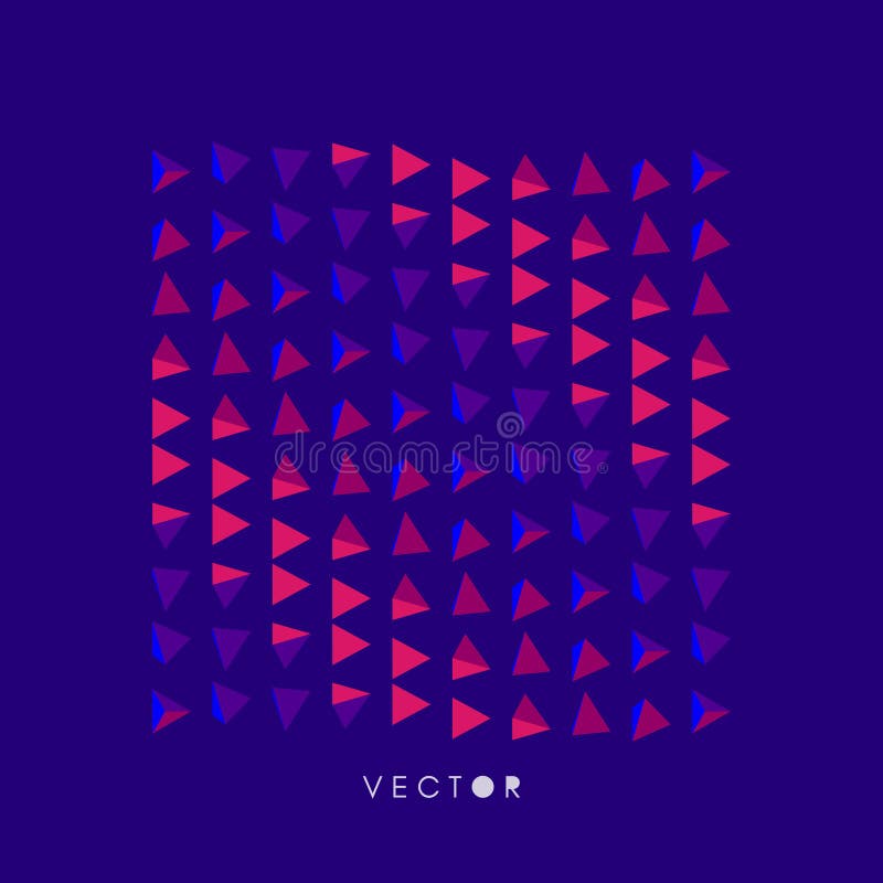 Cover Design Template. Pyramids in Empty Space. Abstract Dynamic ...