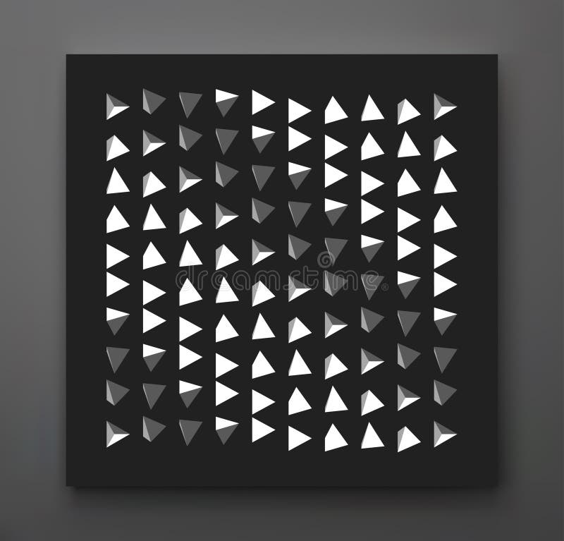 Cover Design Template. Pyramids in Empty Space. Abstract Dynamic ...