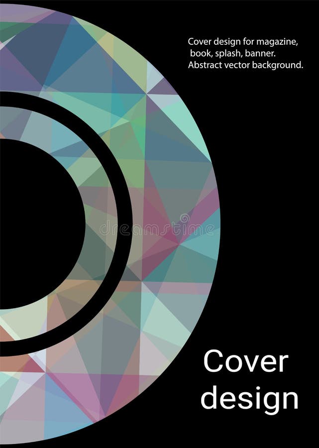 Cover Design. Unusual Bright Abstract Background for Magazine, Book ...