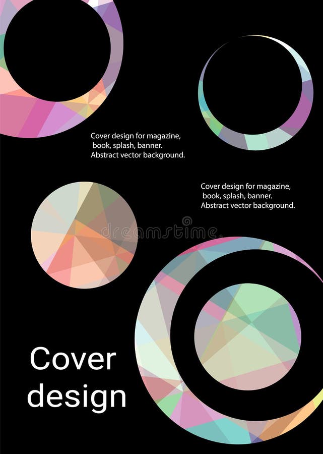 Cover Design. Unusual Bright Abstract Background for Magazine, Book ...