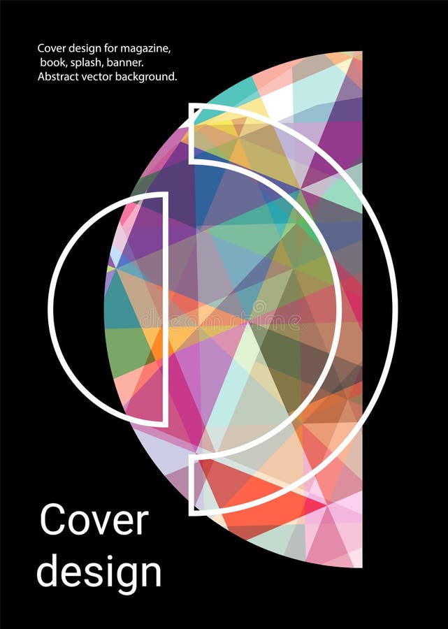 Cover Design. Unusual Bright Abstract Background for Magazine, Book ...