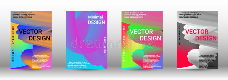 Minimum Vector Coverage. Set of Abstract Covers. Stock Vector ...