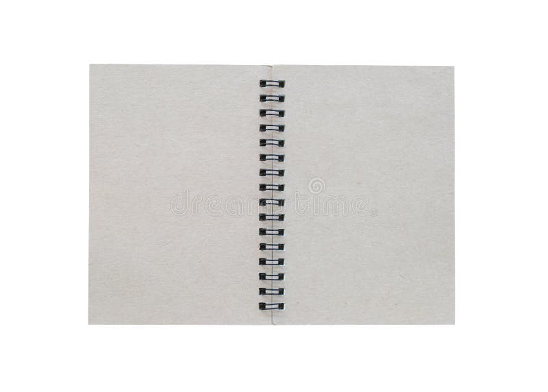 Cover of Empty Gray Book on a White Background Stock Image - Image of ...