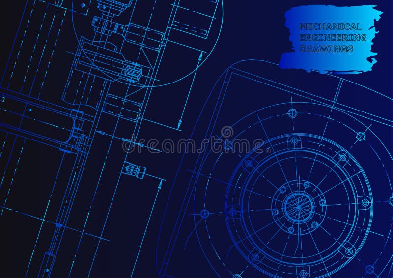 Dark Engineering Drawings Stock Illustrations – 236 Dark Engineering ...