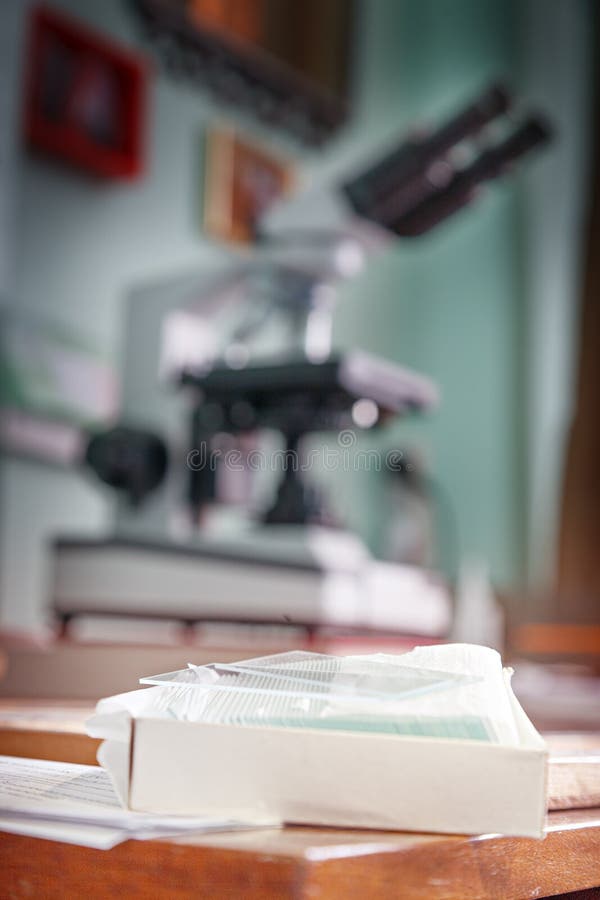 Cover glass for microscope stock photo. Image of microscopy - 91771448