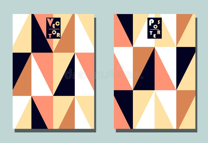 Cover with Graphic Elements - Triangle. Stock Vector - Illustration of ...