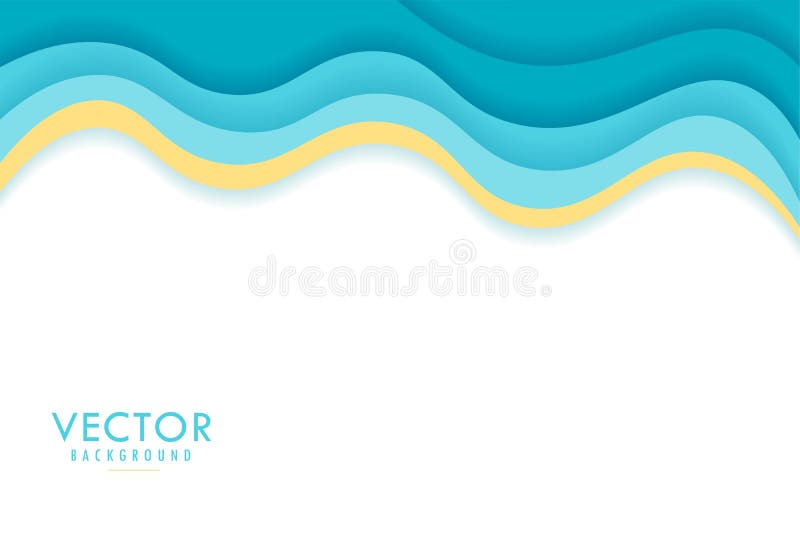 Cover, Header, Card with Wavy, Wave Curve Shape Background Template ...