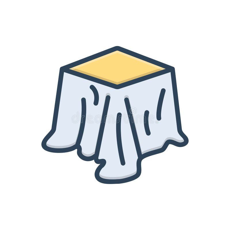 Color Illustration Icon for Cover, Table and Tablecloth Stock ...