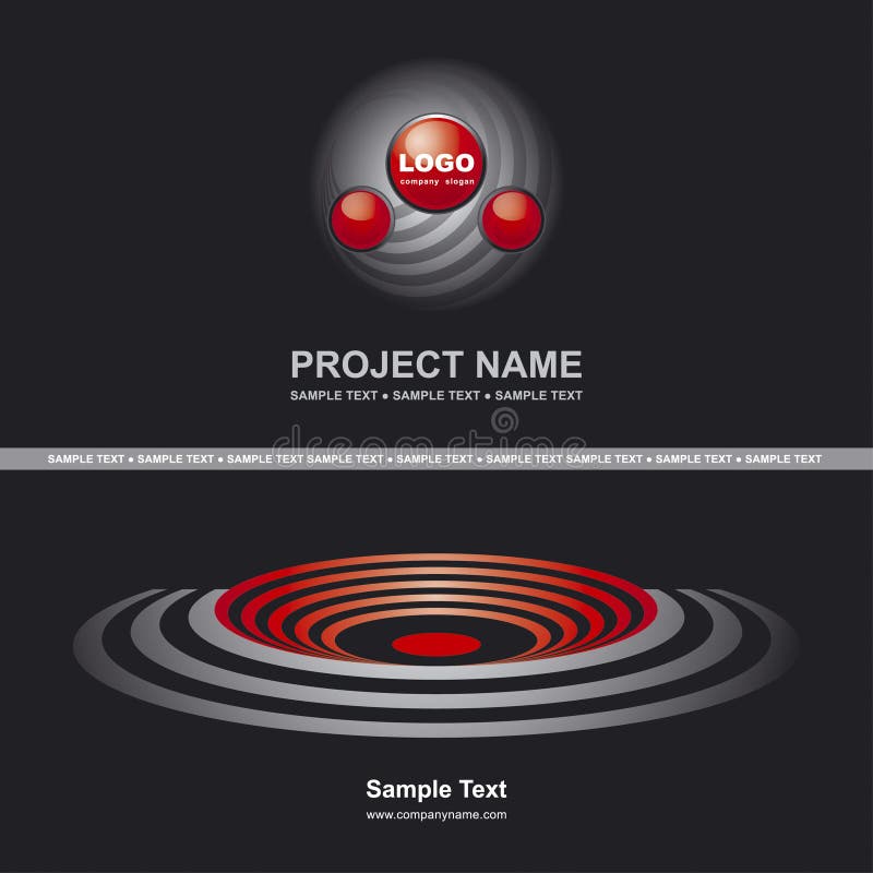 Cover with logo stock vector. Illustration of digital - 5272590