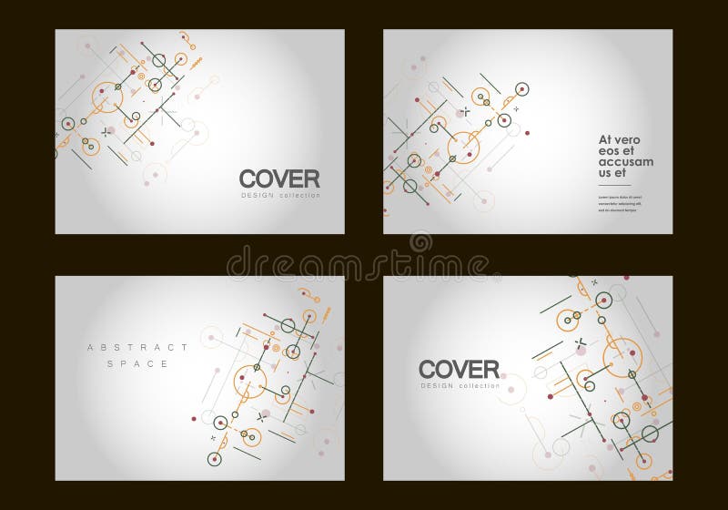 Cover Network Polygonal Element. Array Atom Border Illustration Stock ...
