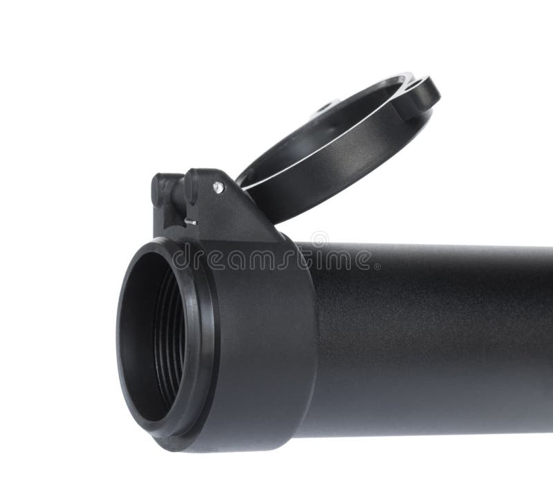 Objective Lens on a Rifle Scope Stock Image - Image of black, sight ...