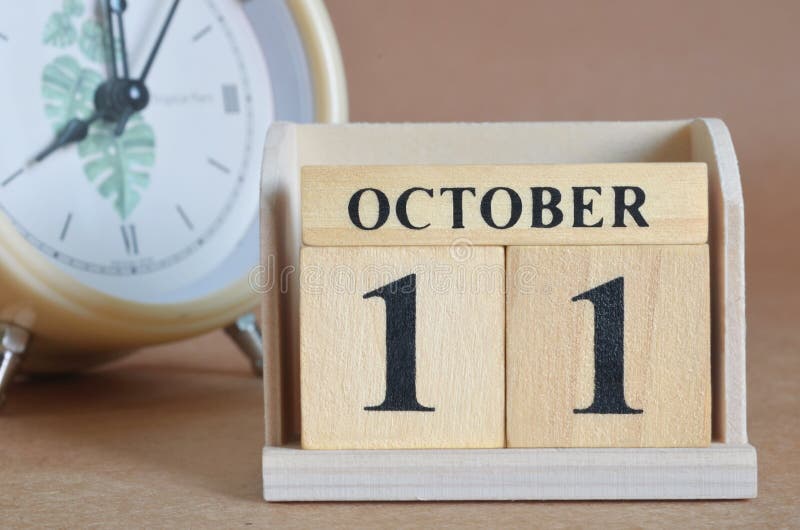 October 11, Cover Design with Number Cube. Stock Photo - Image of 2038 ...