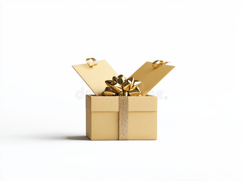 The Cover of an Open Gift Box is Laying Next To an Illustration of a 3D ...