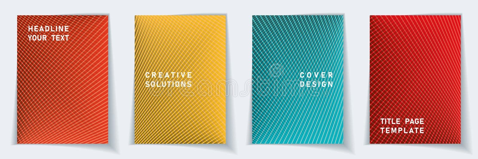 Tech Halftone Shapes Minimal Geometric Cover Templates Collection ...