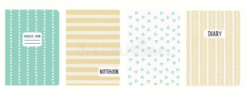 Cover Page Templates Based on Seamless Geometric Patterns in Pastel ...
