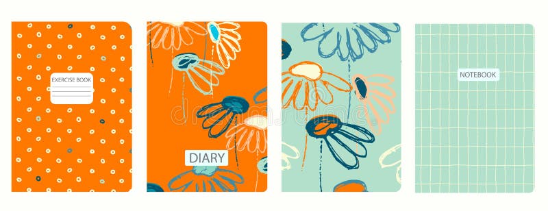 Cover Page Templates Based on Seamless Patterns with Echinacea Flowers ... Cover Page Templates Based on Seamless Patterns with Echinacea Flowers ...