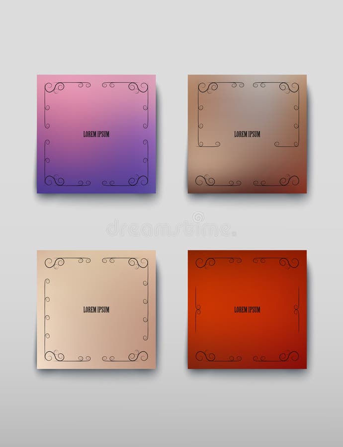 Cover Paper Sheet Color with Blurred Background and an Abstract Graphic ...