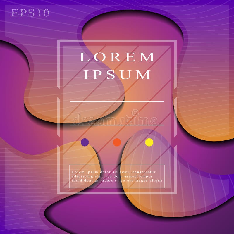 Cover Presentation with Abstract Line Stock Vector - Illustration of ...