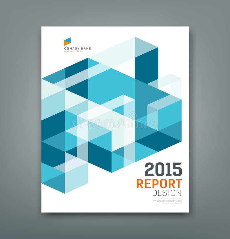 Cover Report Colorful Triangle Geometric Shapes Stock Vector ...