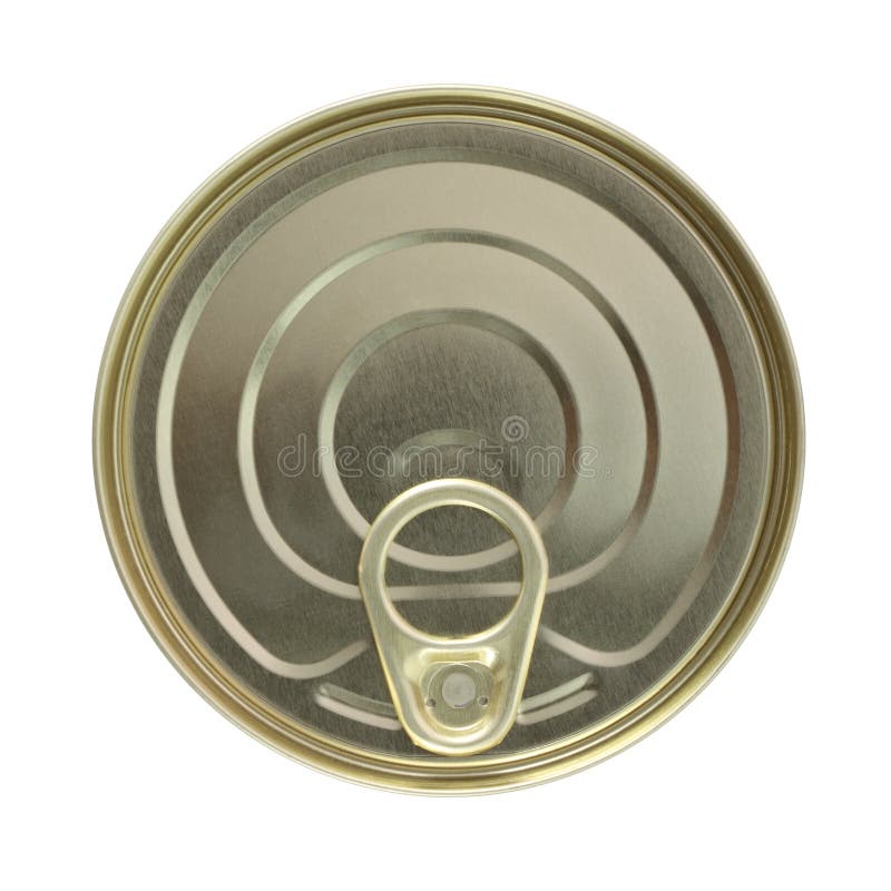 Cover ring tin can stock photo. Image of canister, silver - 34536690