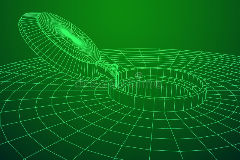 Cover rocket silo stock vector. Illustration of megaton - 122564703