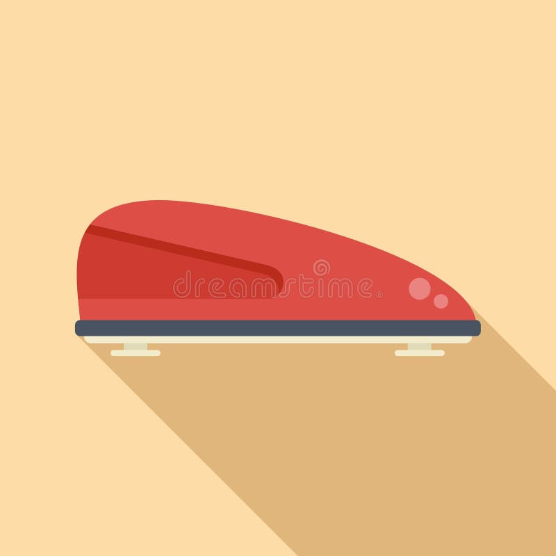 Cover Roof Box Icon Flat Vector. Car Trunk Stock Vector - Illustration ...