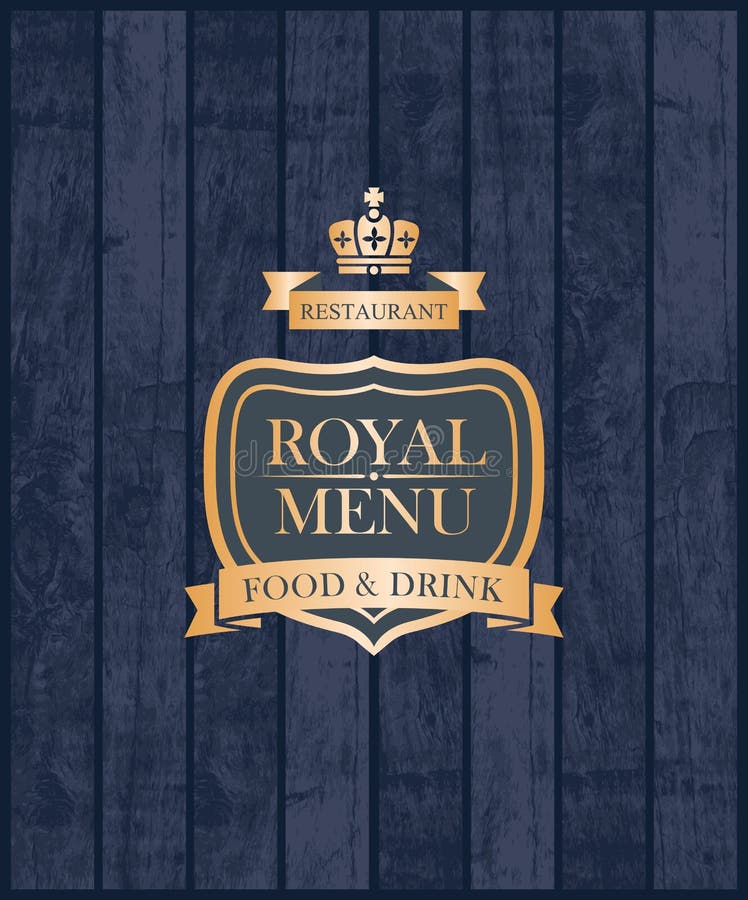 Royal Menu Design with Fleur De Lis Stock Vector - Illustration of menu ...