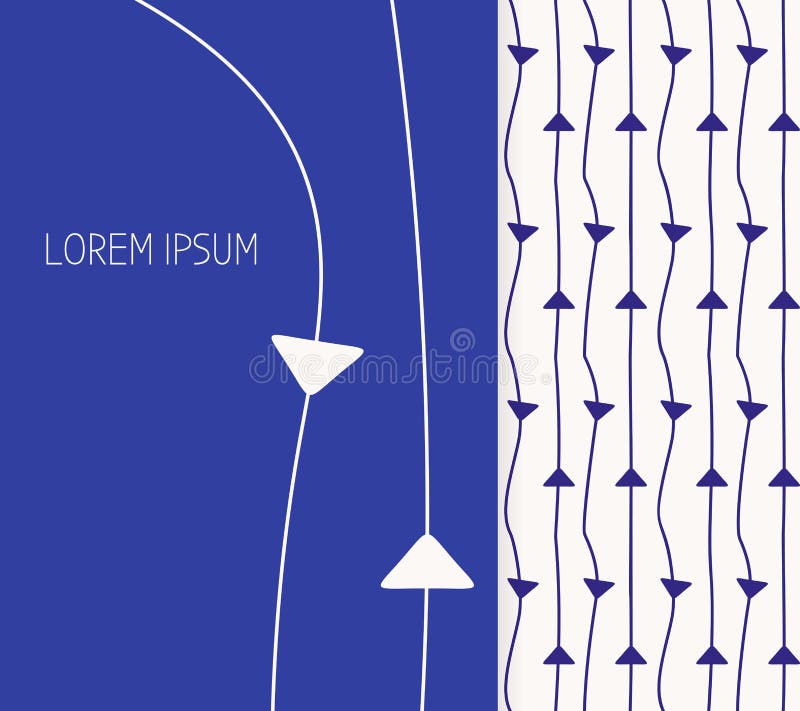 Cover Seamless Pattern Blue Thin Stripes Vector Stock Vector ...