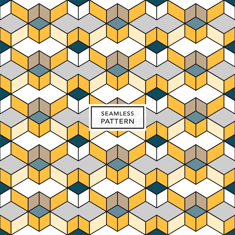 Cover Template Design with Multicolor Geometric Pattern Stock Vector ...