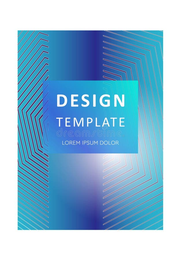 Cover Template Graphic Geometric and Glitch Elements. Desing Template ...