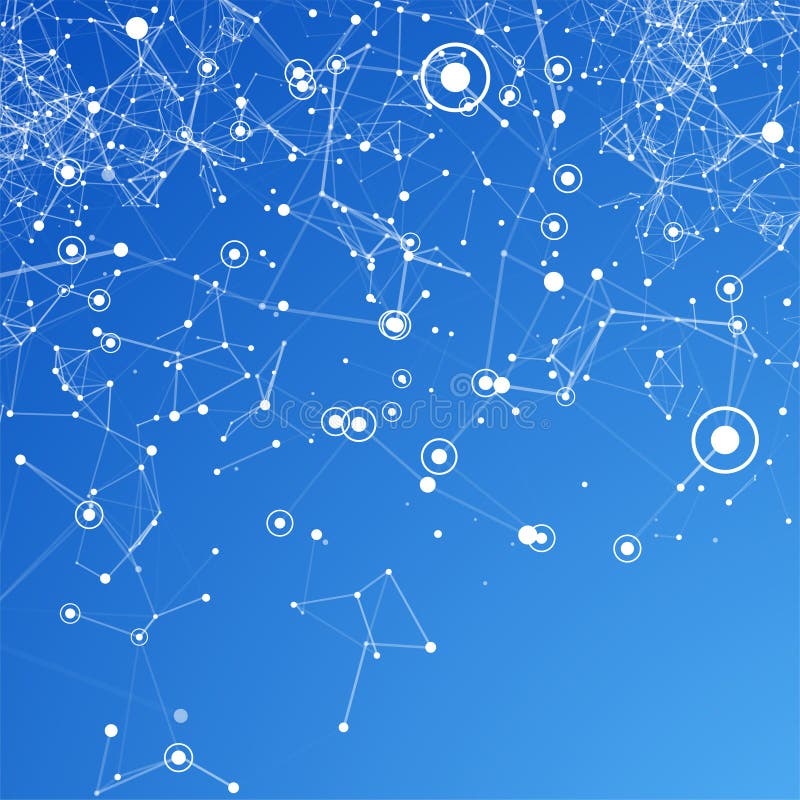 Cover Template for Science and Technology Presentation. Plexus Style ...