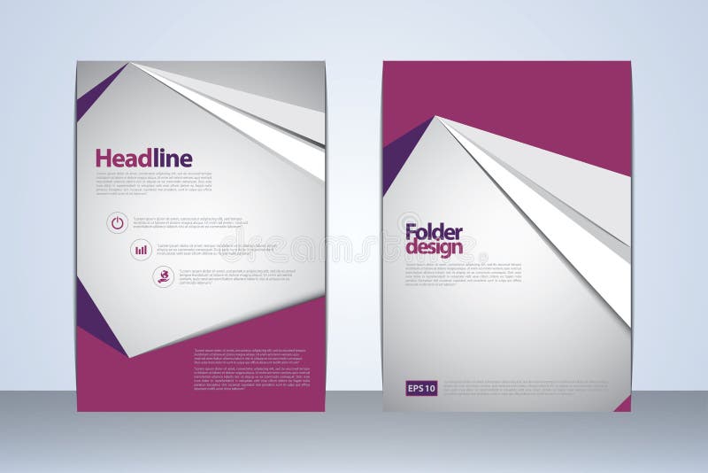 2017 A4 Cover Template. stock vector. Illustration of folder - 95713489