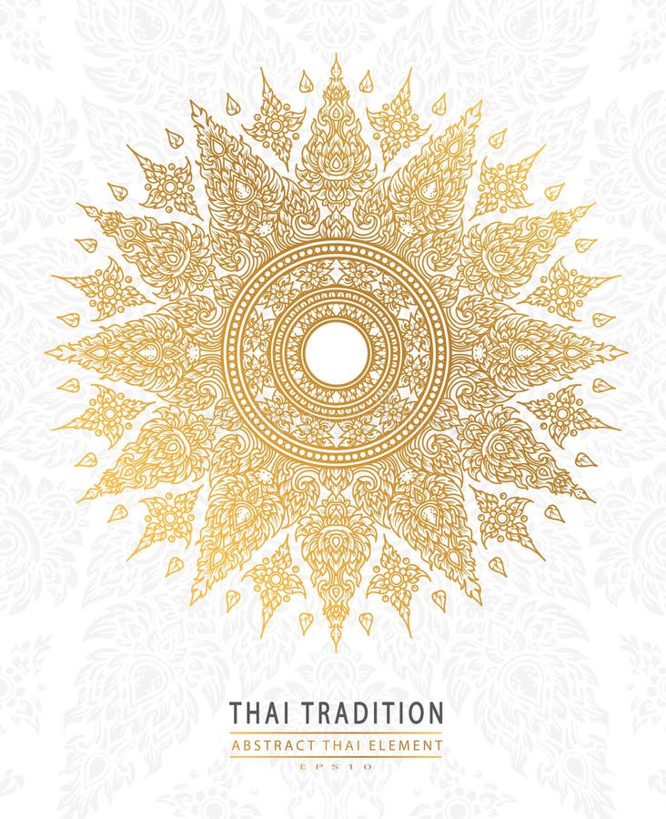 Set of Thai Art Element, Decorative Motifs. Ethnic Art Stock Vector ...