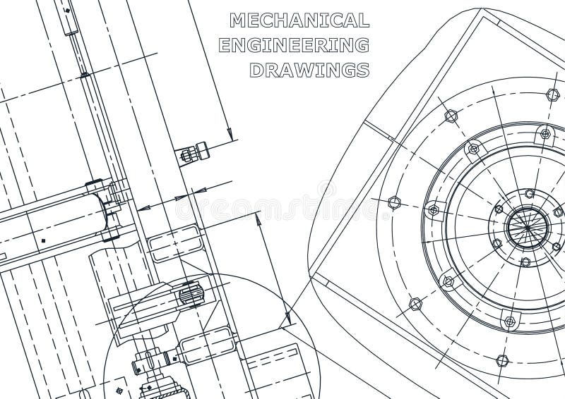 Vector Engineering Illustration. Cover, Flyer, Banner, Background Stock ...