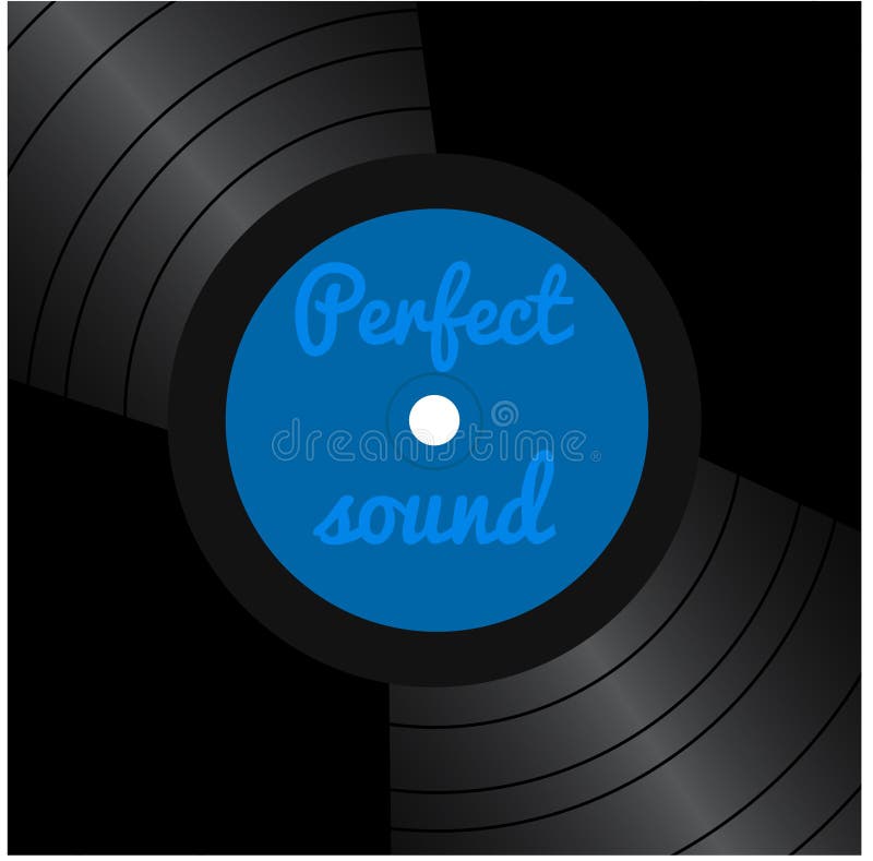 Cover with vinyl records stock vector. Illustration of cover - 57865758