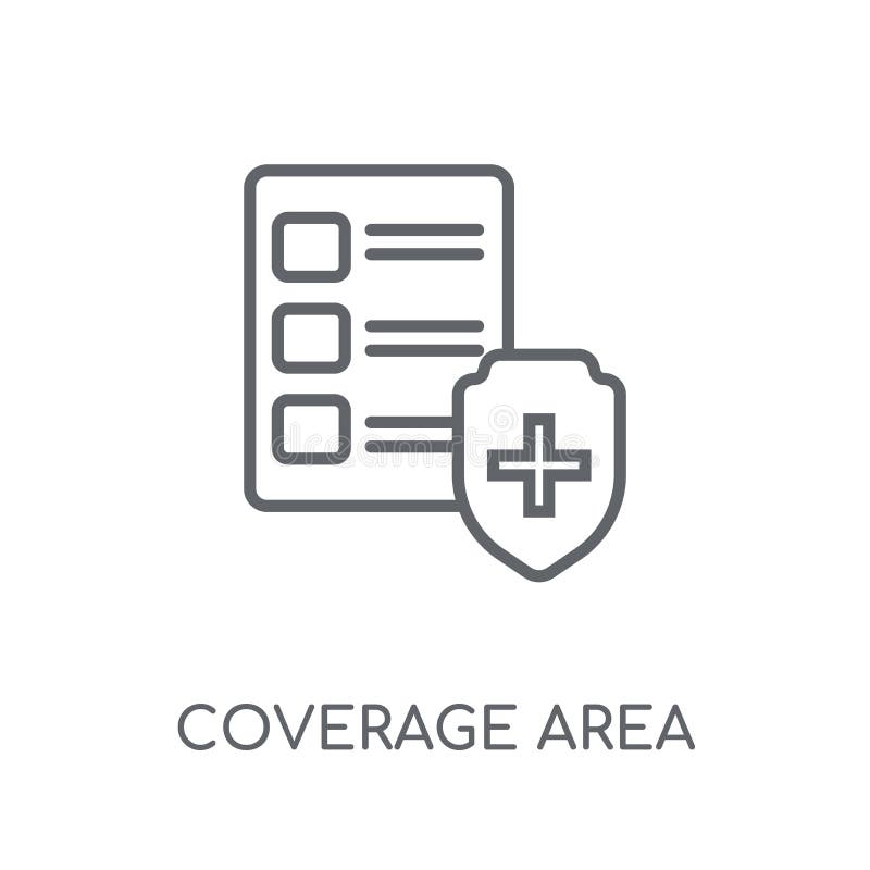 Coverage Area Linear Icon. Modern Outline Coverage Area Logo Con Stock ...