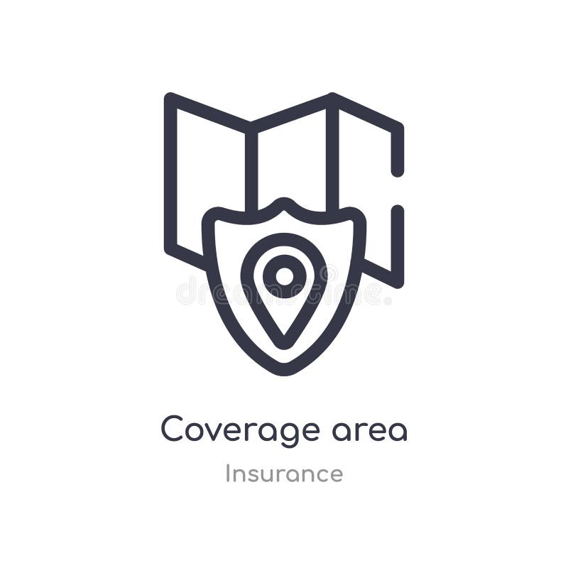 Coverage Area Icon. Isolated Coverage Area Icon Vector Illustration ...