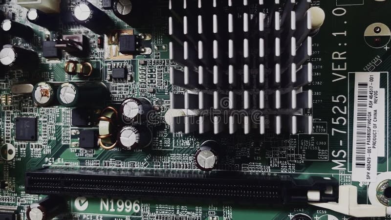 Coverage of a Portable Computer Internal Chip -Motherboard of a ...