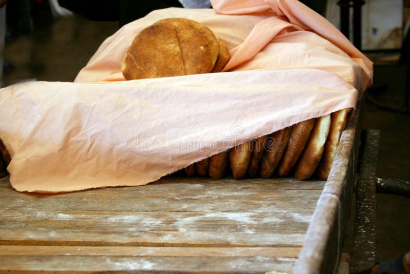 Covered Bread on Market Stall Stock Photo - Image of covered, stall ...