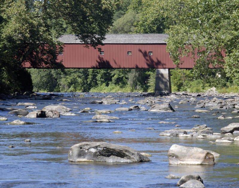 Covered Bridge stock photo. Image of covered, bridge, stream - 4077794